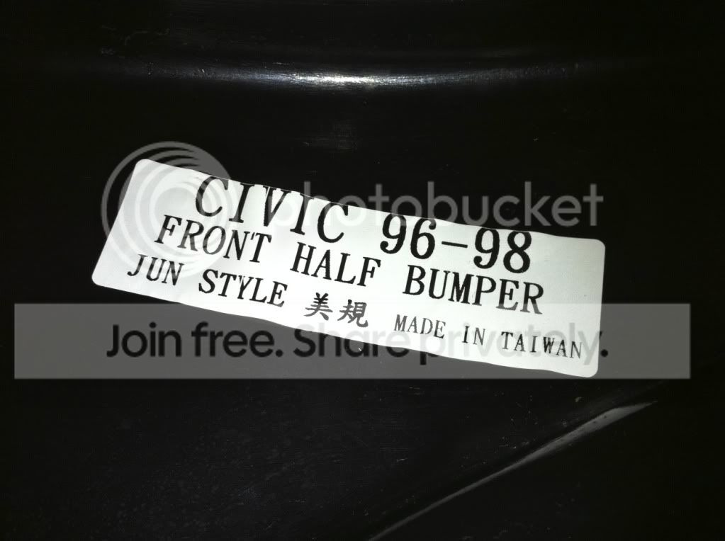 Jun Style Lip | EK9.org JDM EK9 Honda Civic Type R Forum